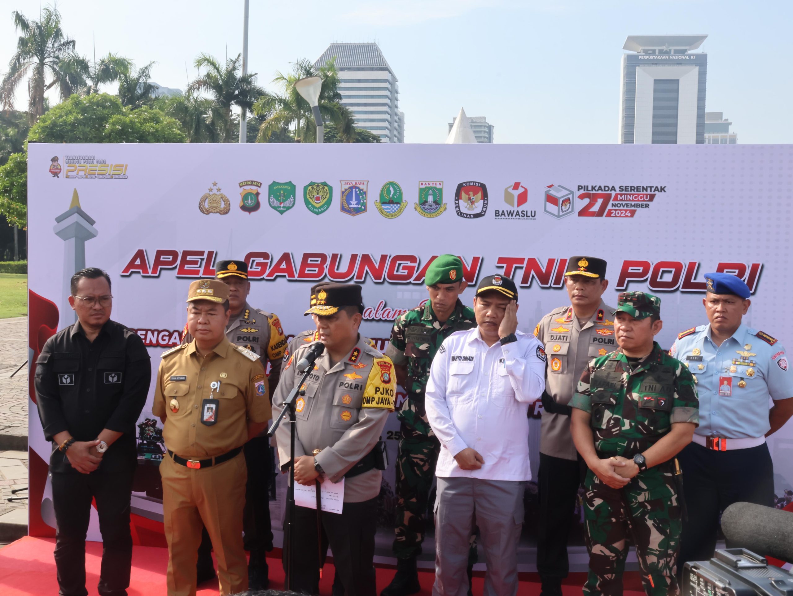 Kapolda Metro dan Pangdam Jaya Pimpin Apel Kesiapan Pengamanan Pilkada 2024 di Monas - Polres ...