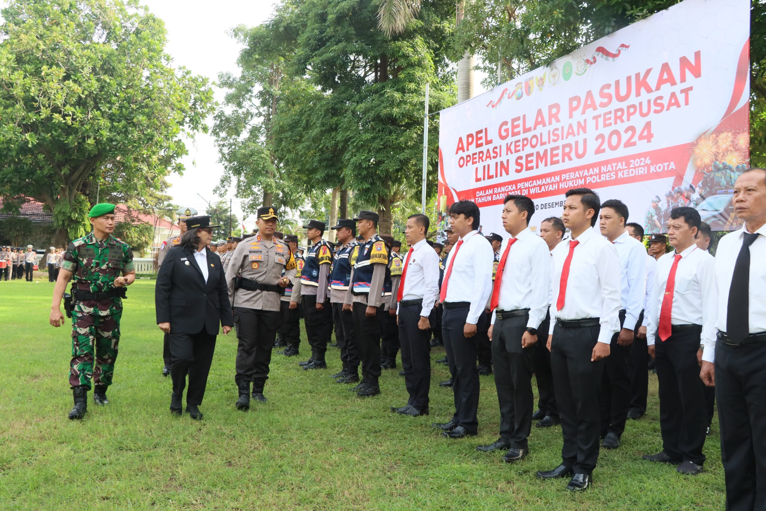 Operasi Lilin Semeru 2024, Polres Kediri Kota Siagakan 210 Personel Gabungan Pengamanan Libur ...